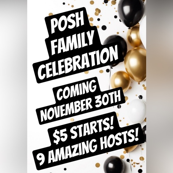 Tops | 15 Posh Family Celebration Thank You For Your Purchase | Poshmark